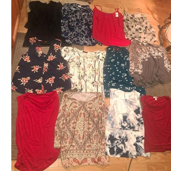 Calvin Klein | Tops | Lot 3 Has 12 Beautiful Lightweight Blouses Size ...